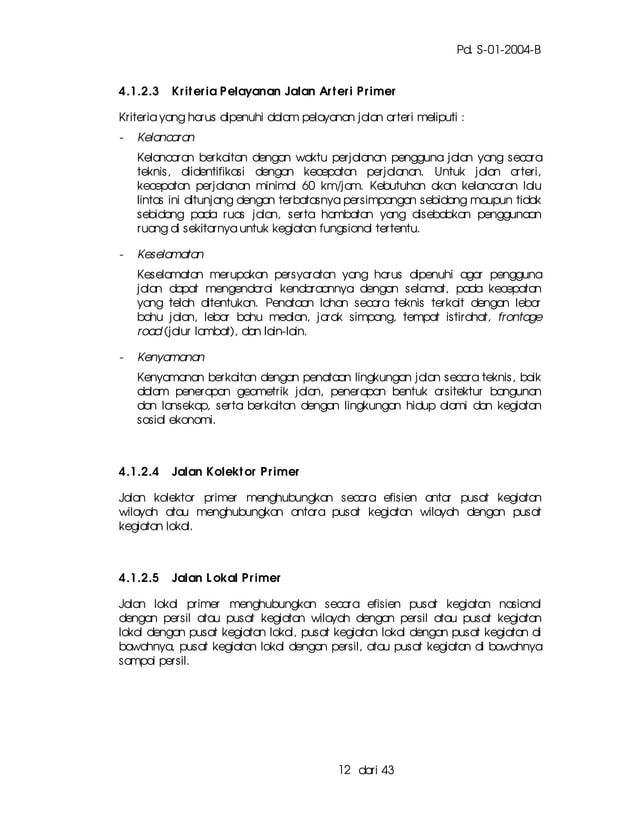 Jalan arteri primer | PDF