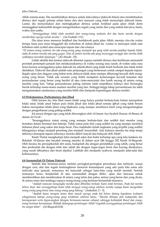 Jalan dakwah mustafa masyhur | PDF