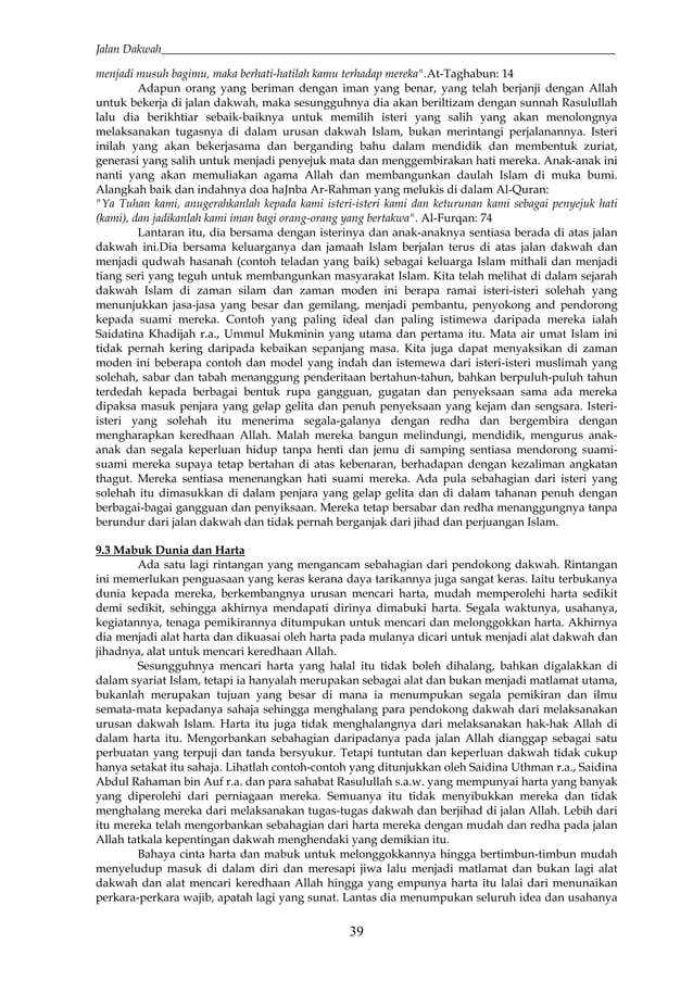 Jalan dakwah mustafa masyhur | PDF