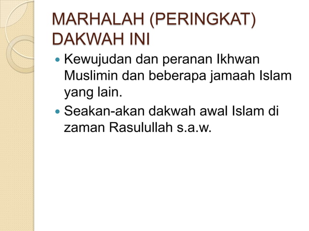 Jalan Dakwah ustafa masyhur -ppt | PPTX