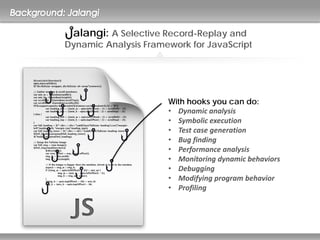 A Dynamic Analysis Framework for Front-end JavaScript | PDF