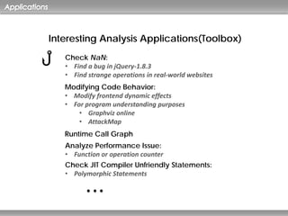 A Dynamic Analysis Framework for Front-end JavaScript | PDF