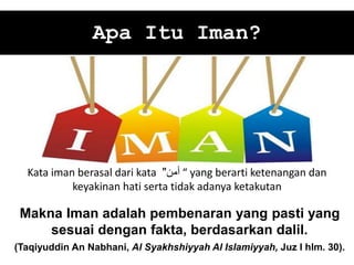 Sesi 2, Jalan Menuju Iman | PPTX