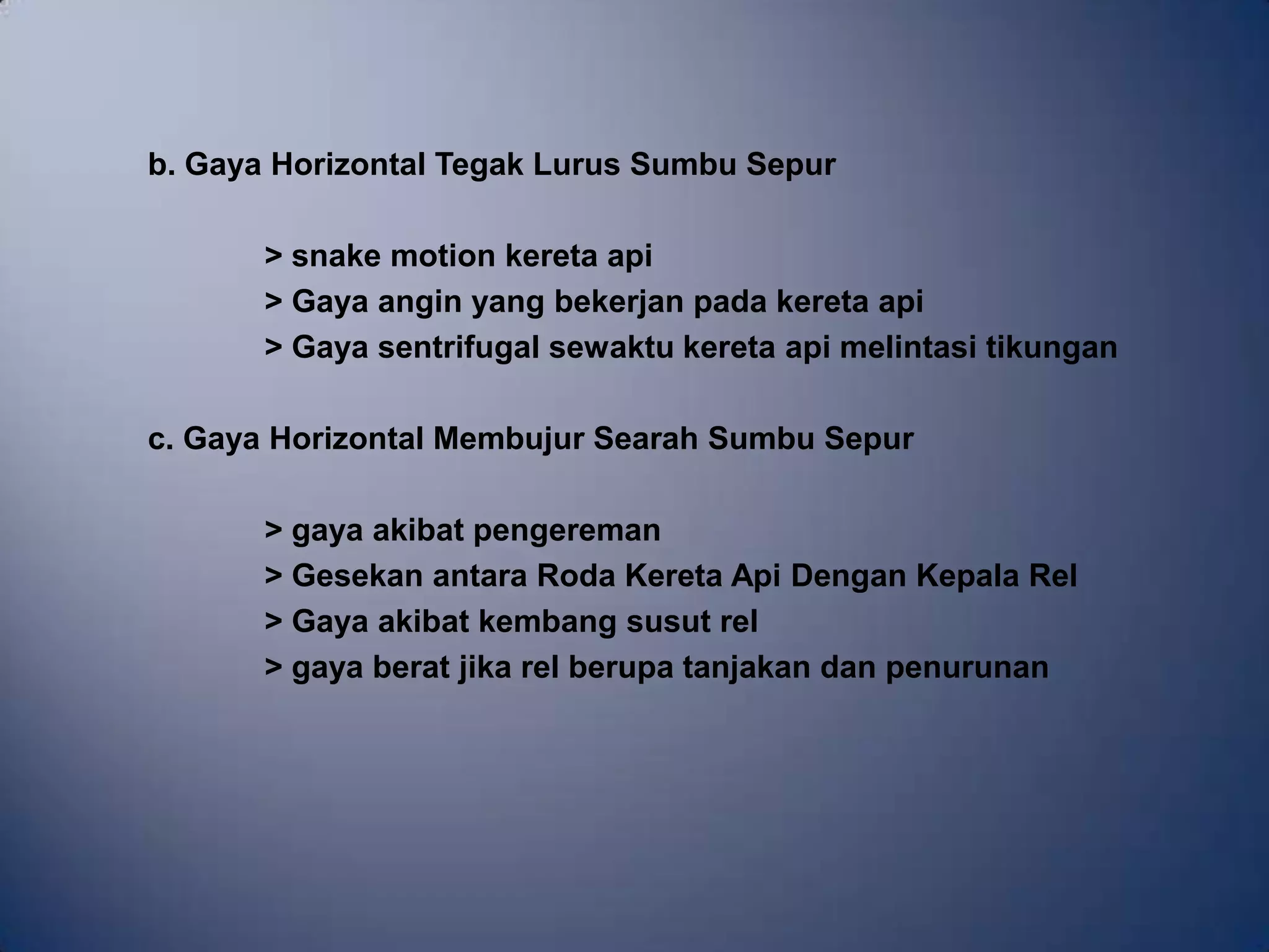 Jalan rel, pengelompokan dan dimensi ruangnya | PPTX