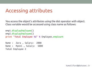 اسلاید جلسه ۹ کلاس پایتون برای هکر های قانونی | PPT