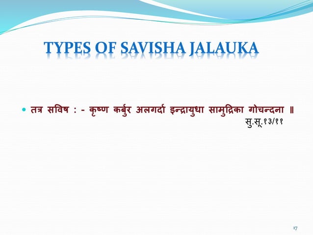 Jalaukavacharana - Leech Therapy in Ayurveda | PPTX | Blood Disorders ...