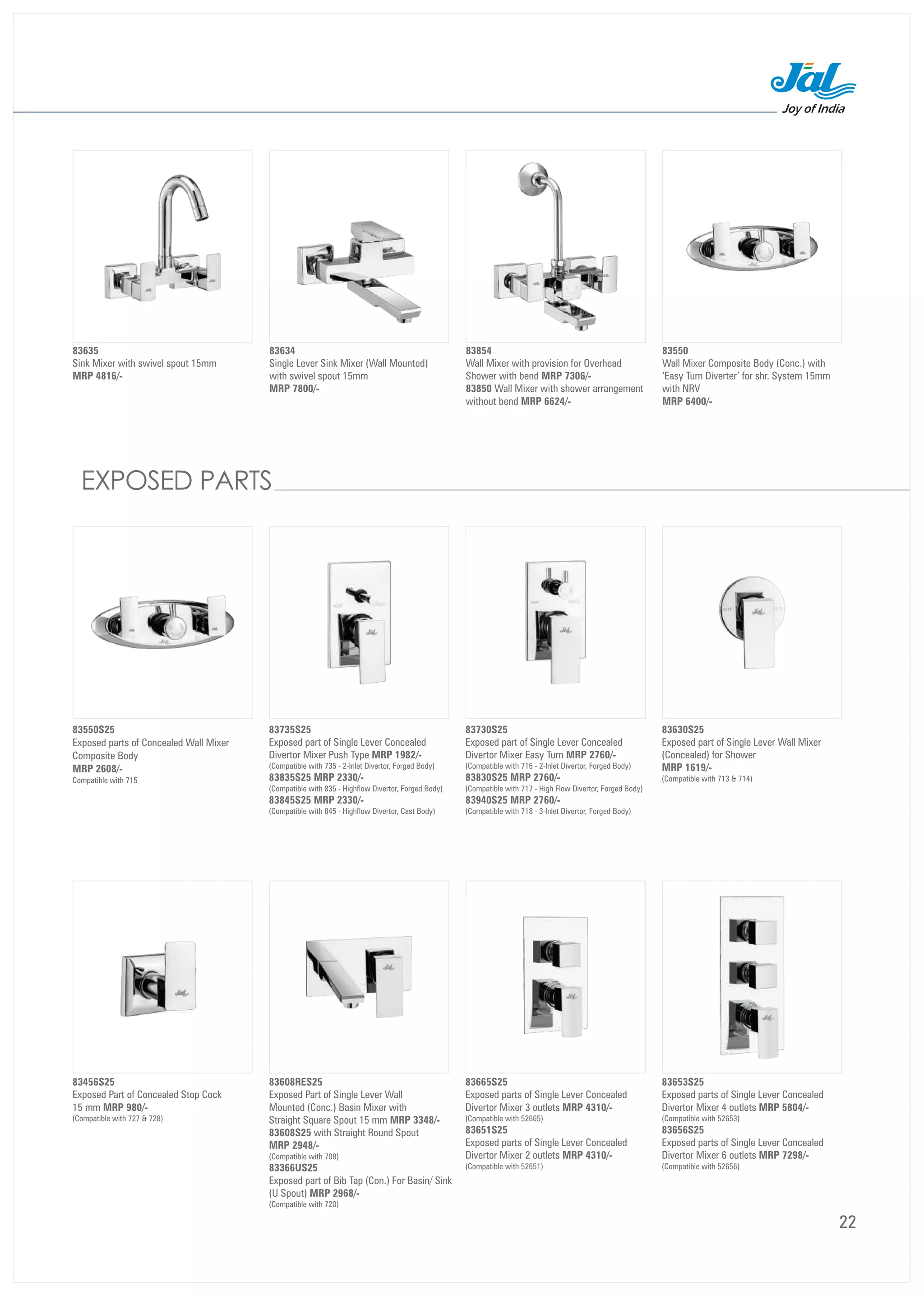 Jal Bath Fittings Catalogue | PDF
