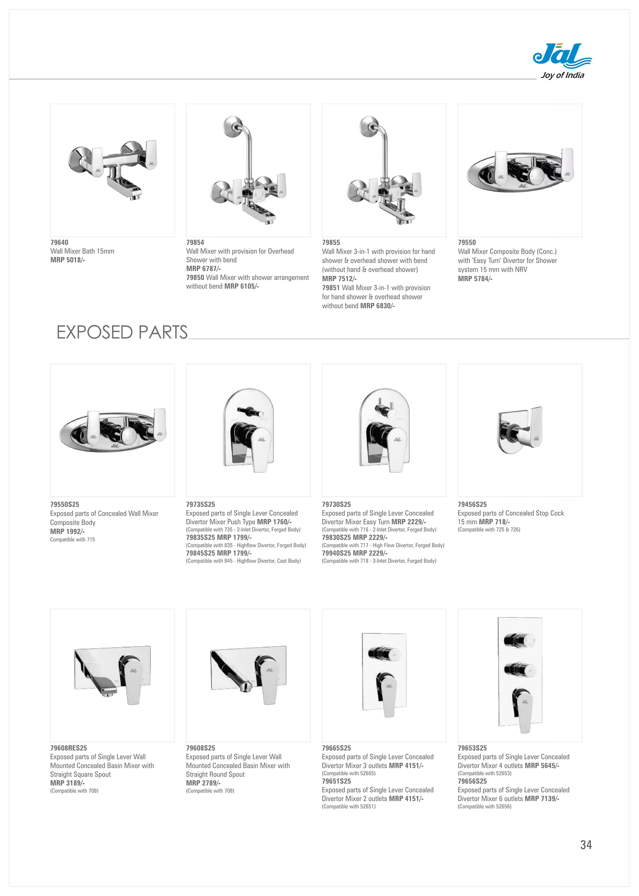 Jal Bath Fittings Catalogue | PDF