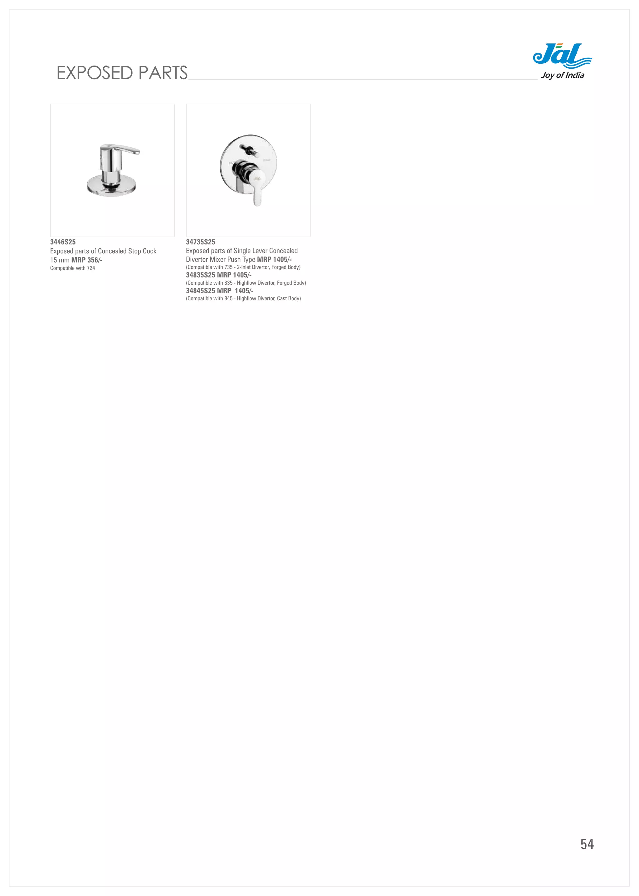Jal Bath Fittings Catalogue | PDF