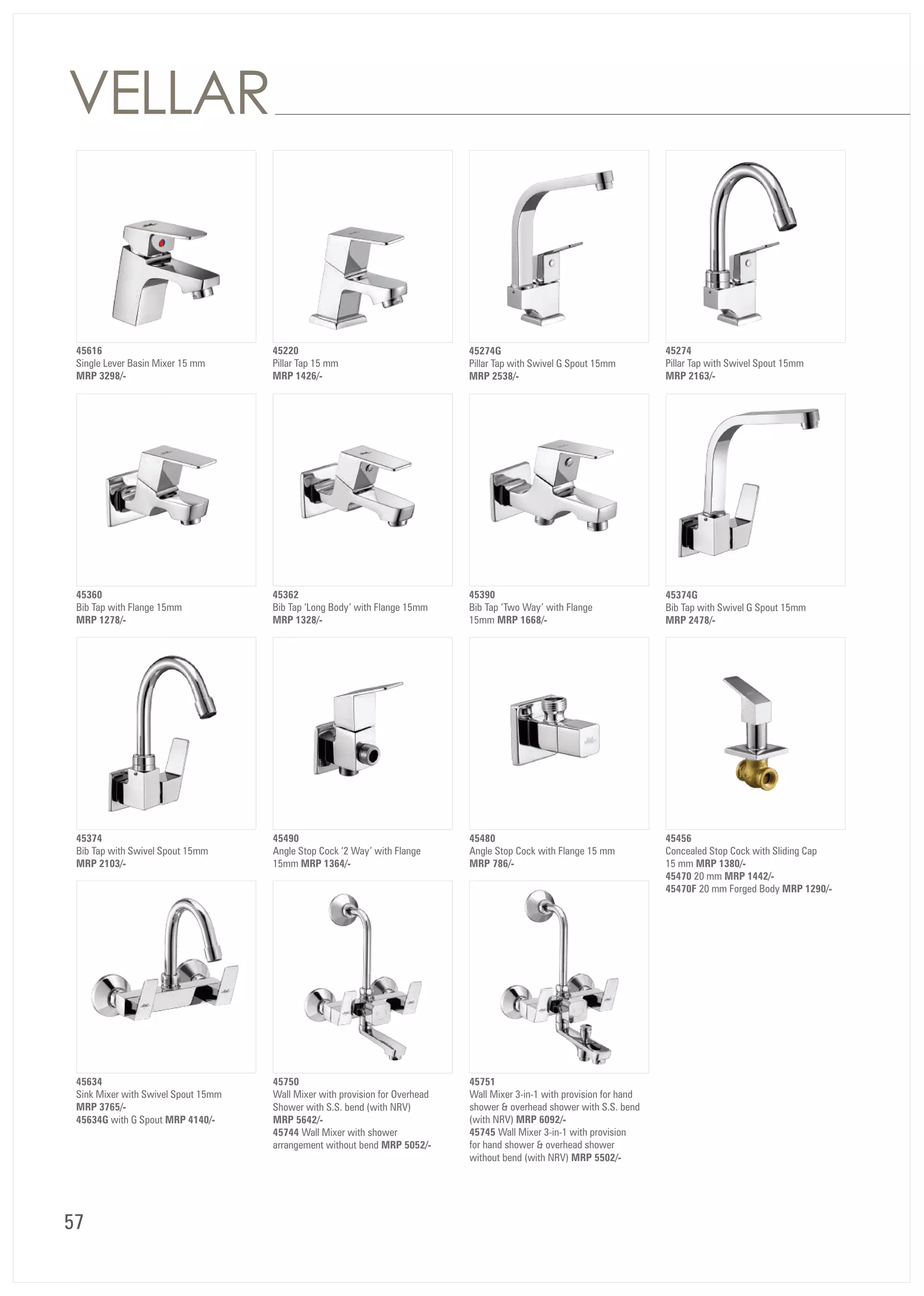 Jal Bath Fittings Catalogue | PDF