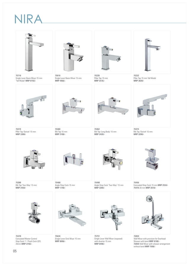 Jal Bath Fittings Catalogue | PDF