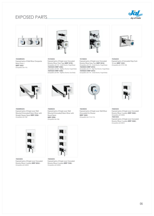 Jal Bath Fittings Catalogue | PDF