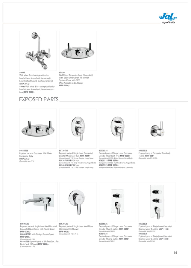 Jal Bath Fittings Catalogue | PDF