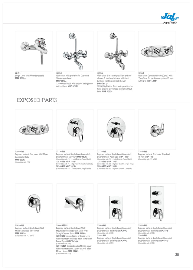 Jal Bath Fittings Catalogue | PDF
