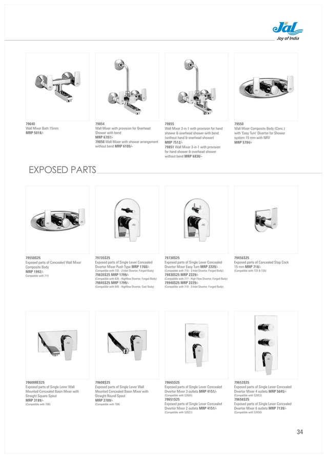 Jal Bath Fittings Catalogue | PDF