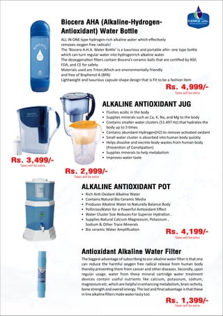 Water Ionizer & RO Water Purifier | PDF