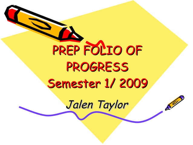 Jalen's Prep Progress Portfolio | PPT | Daycare and Pre-School | Parenting
