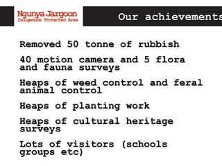 Working On Country - Ngunya Jargoon IPA | PPT