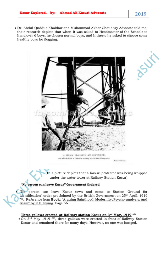 Jallian wala bagh massacre 1919 and its after effects in kasur | DOCX | Rail Travel | Travel Type