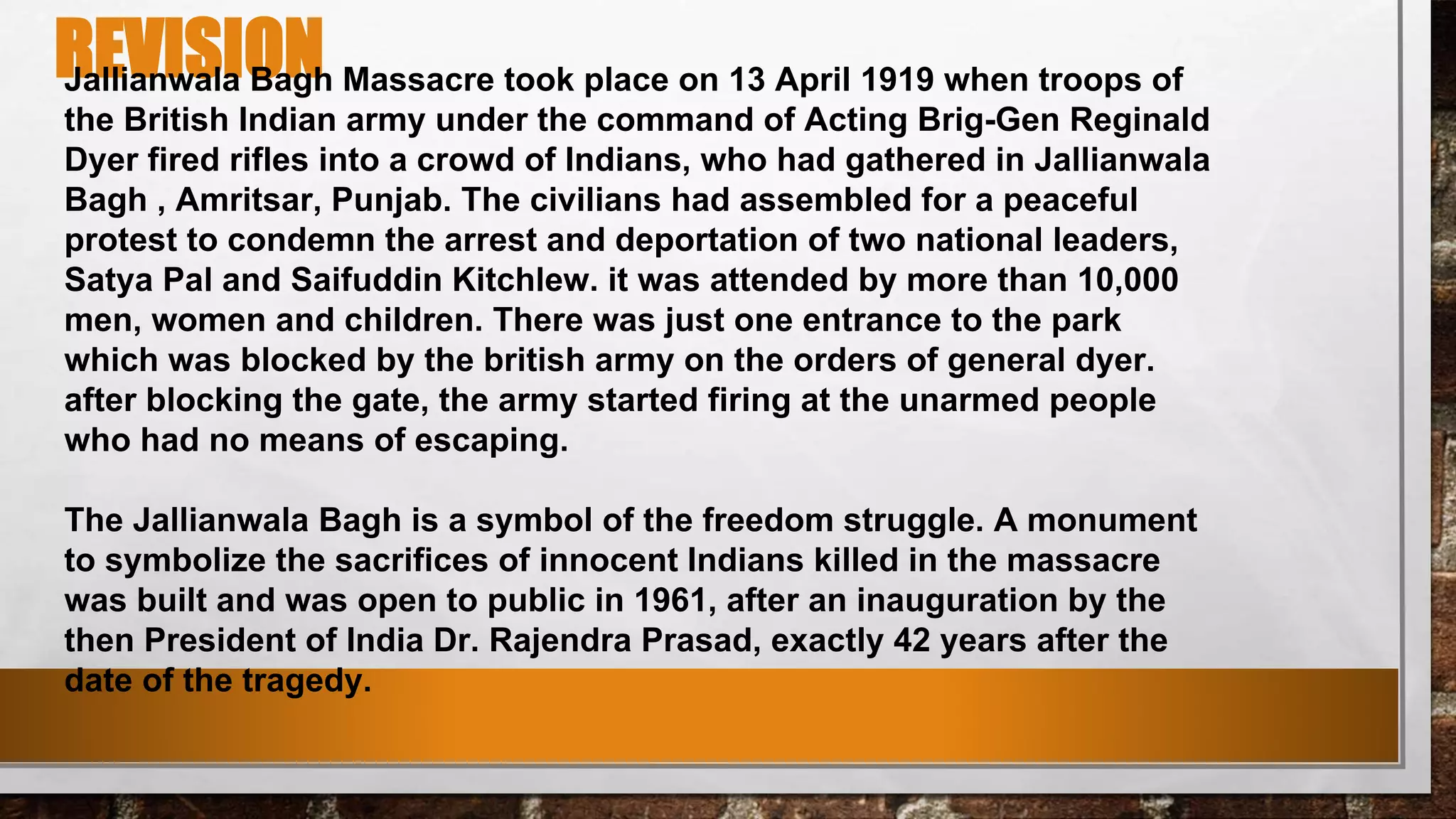 jallianwala bagh tragedy | PPTX