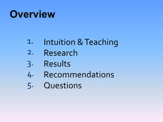 Can you really trust your intuition? | PPTX