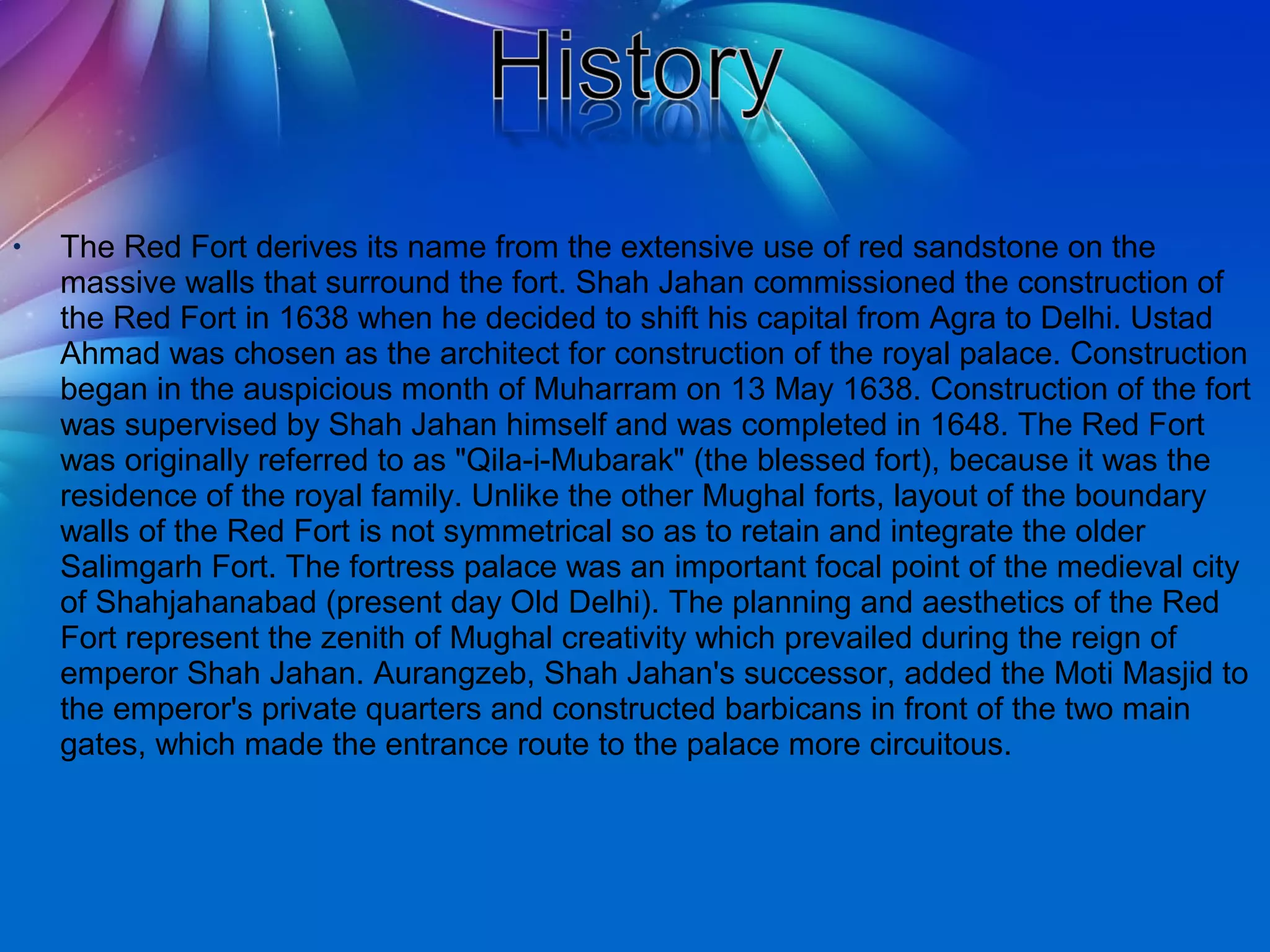 PPT ON RED FORT | PPT