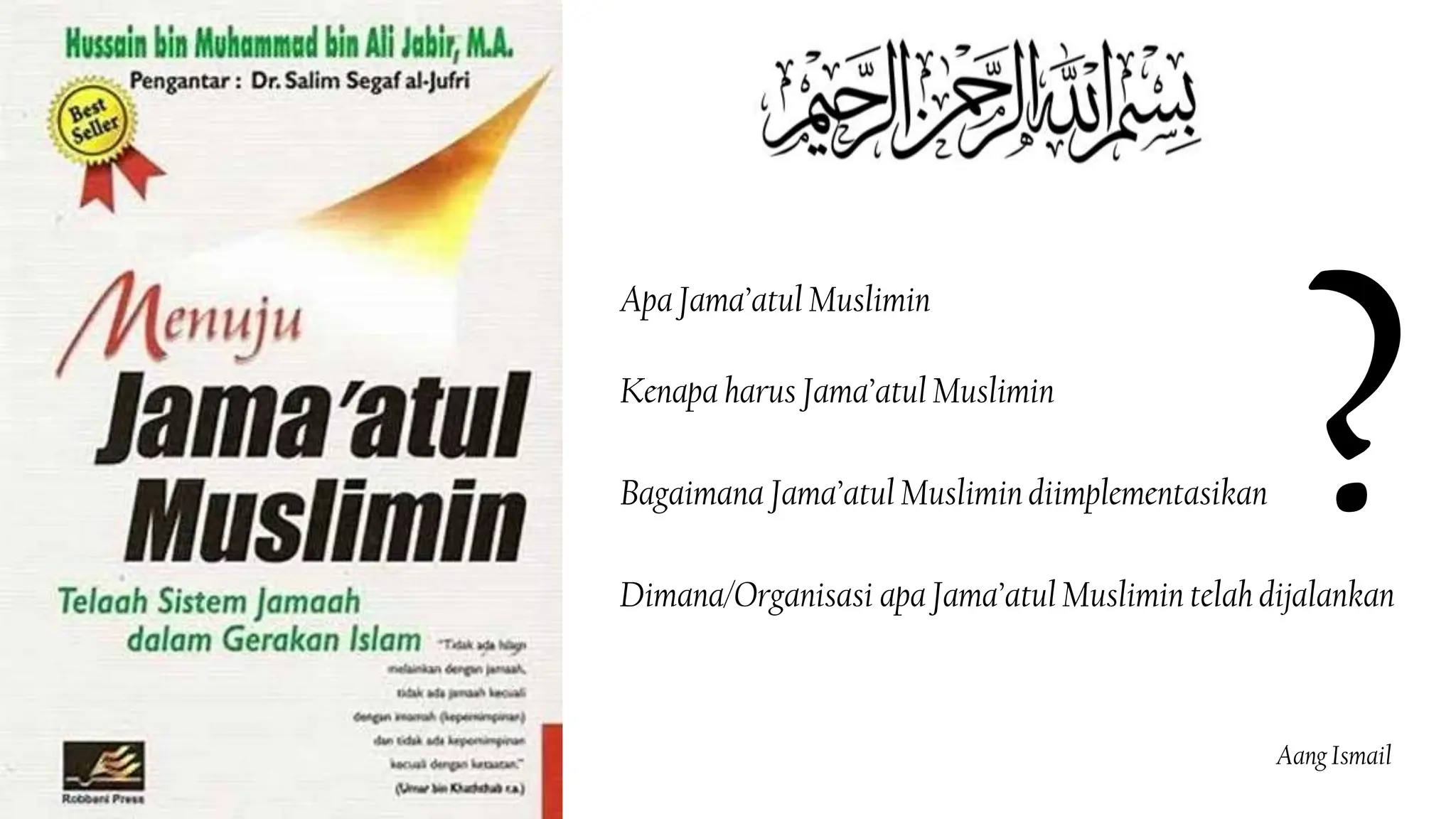 Menuju Jamaatul Muslimin Telaah Sistem Jamaah dalam Gerakan Islam | PDF