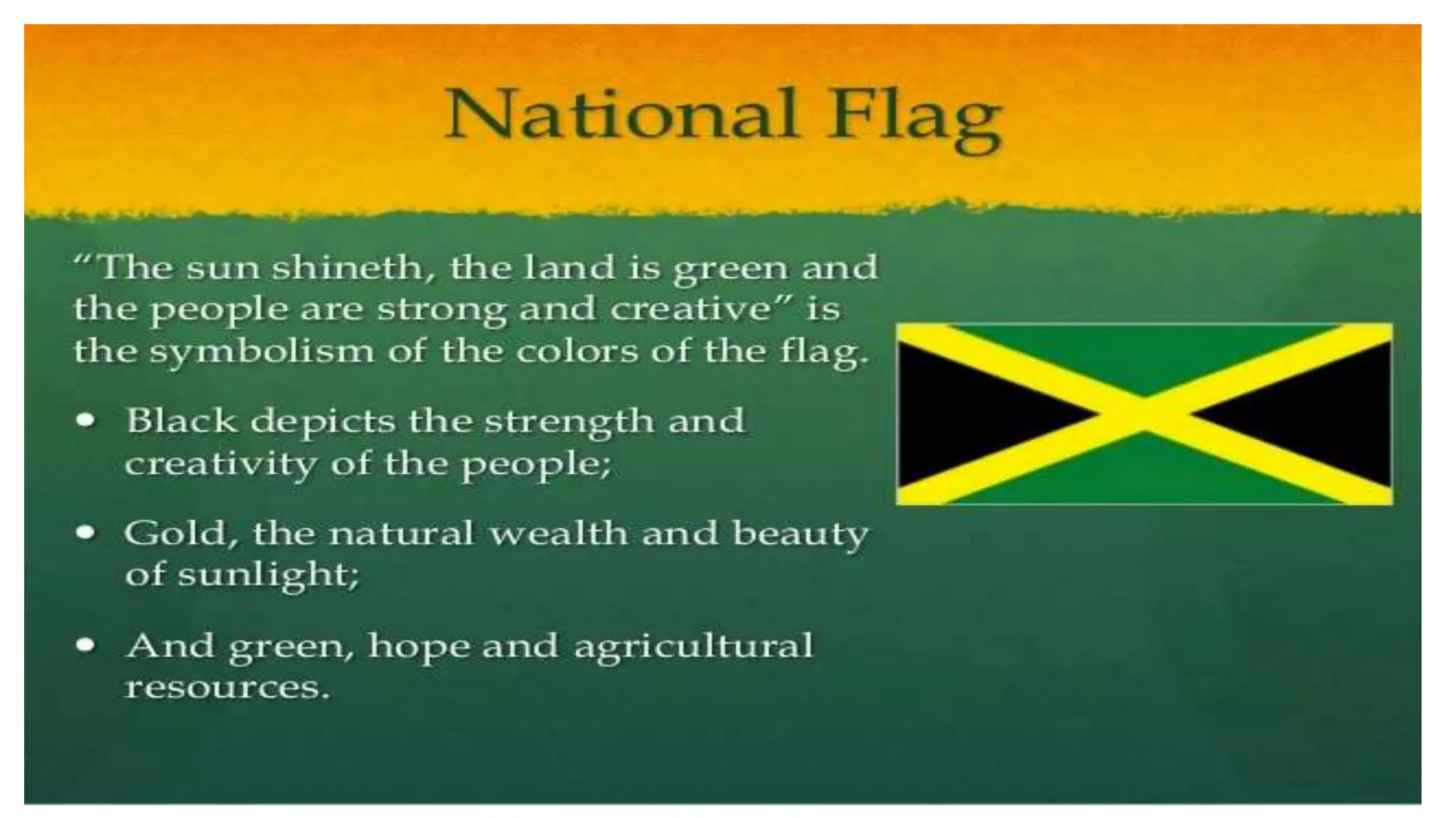 Jamaica's National Symbols and Emblems ppt | PPTX