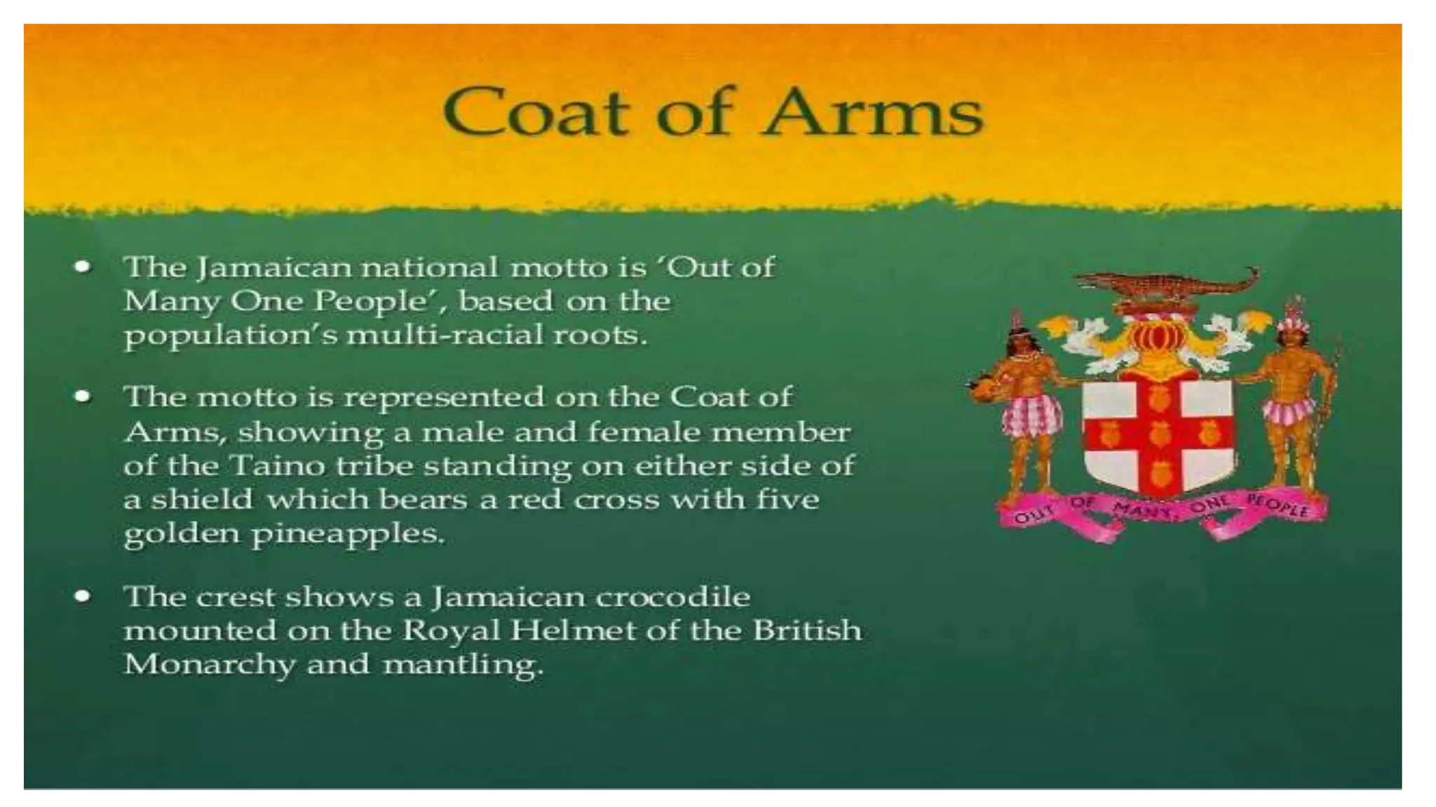 Jamaica's National Symbols and Emblems ppt | PPTX