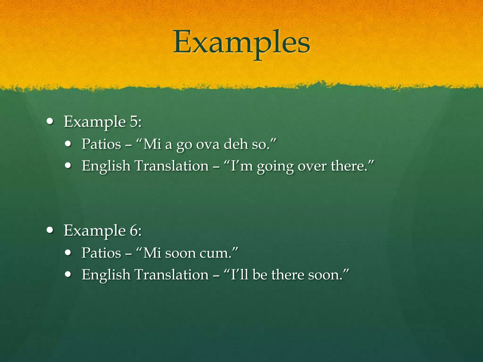 Jamaican Language | PPTX