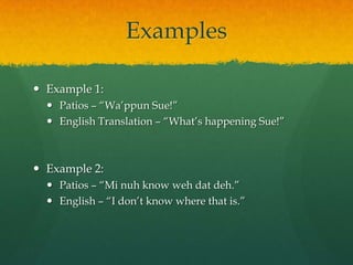 Jamaican Language | PPTX