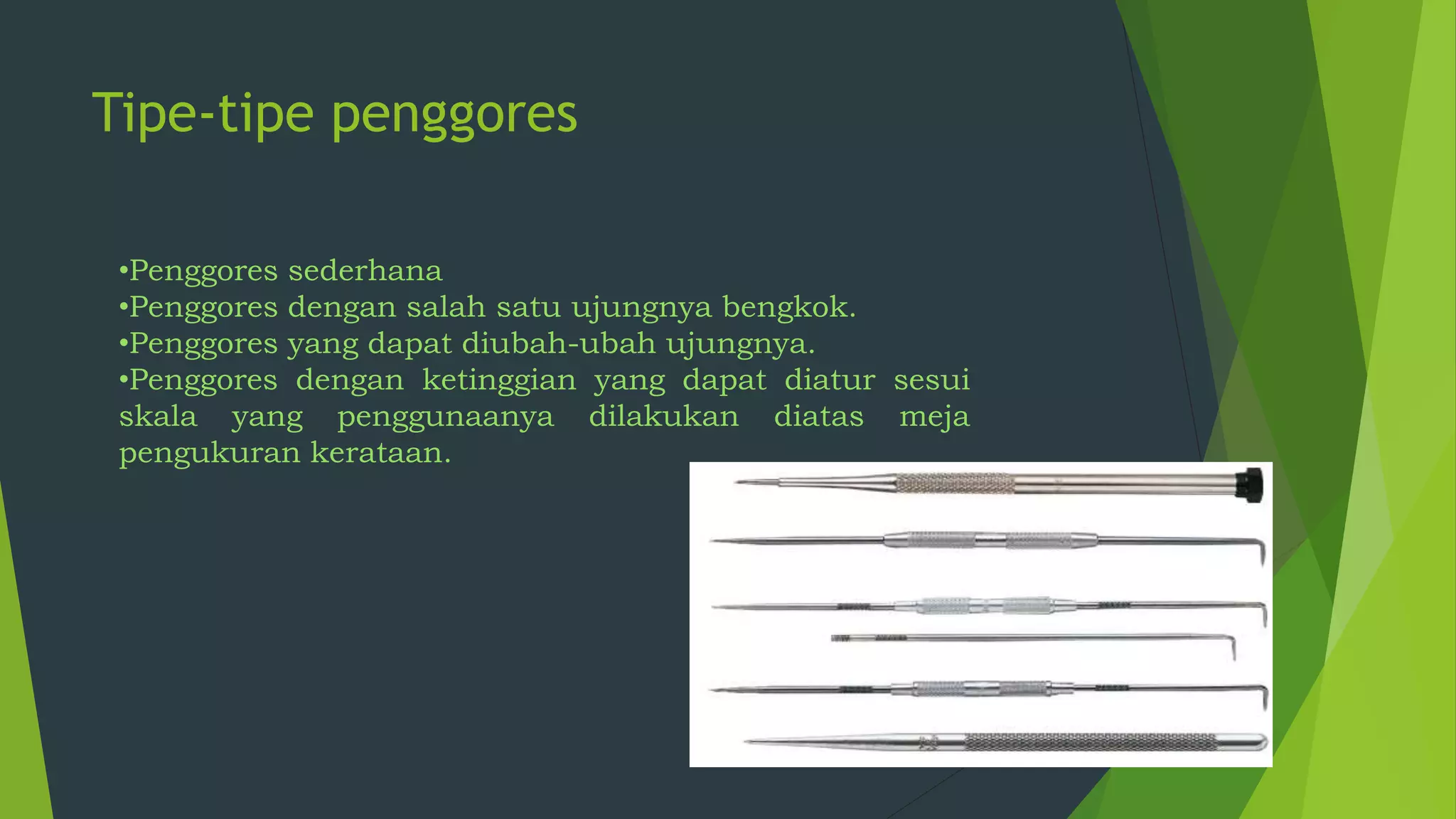 ALAT KERJA BANGKU DAN PLAT (PENITIK DAN PENGGORES) | PPTX
