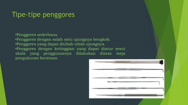 ALAT KERJA BANGKU DAN PLAT (PENITIK DAN PENGGORES) | PPTX