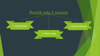 ALAT KERJA BANGKU DAN PLAT (PENITIK DAN PENGGORES) | PPTX