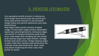 ALAT KERJA BANGKU DAN PLAT (PENITIK DAN PENGGORES) | PPTX