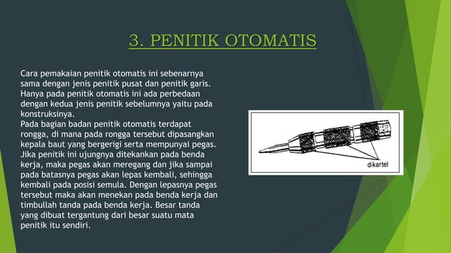ALAT KERJA BANGKU DAN PLAT (PENITIK DAN PENGGORES) | PPTX