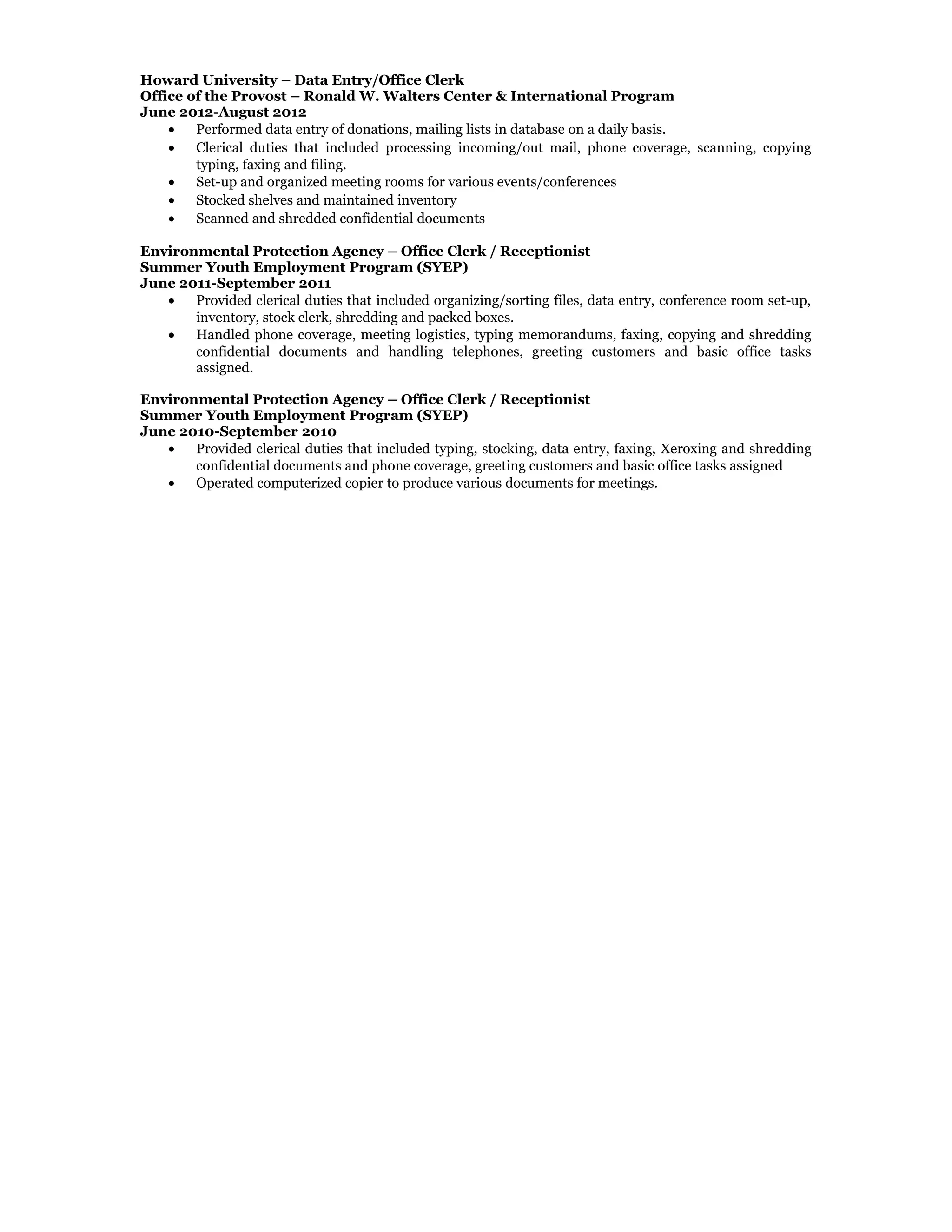 Jamal bryant resume 2016-updated | PDF