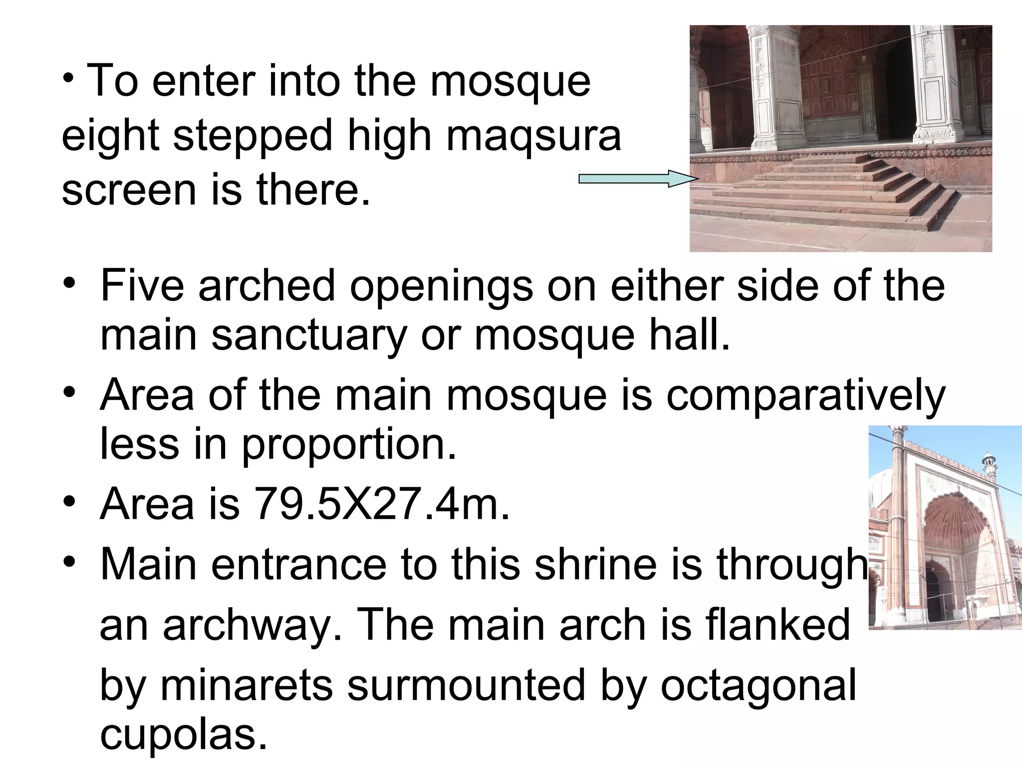 Jama masjid: An architectural masterpiece | PPT