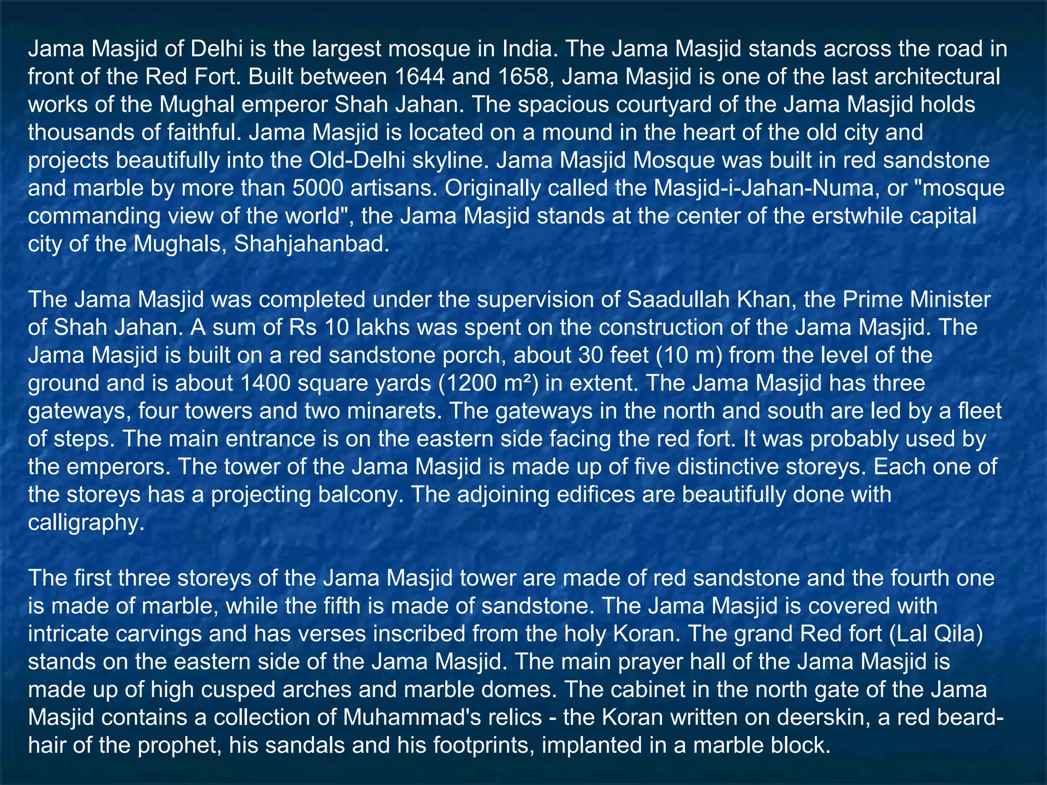 Jama masjid,new delhi | PPT