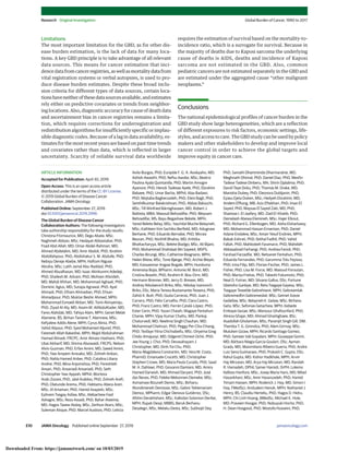 The Global Burden of Disease (GBD) study | PDF