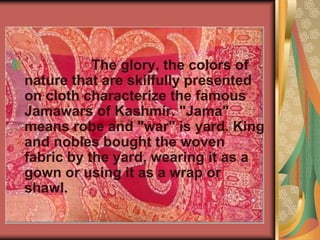 Jamawar shawl | PPT