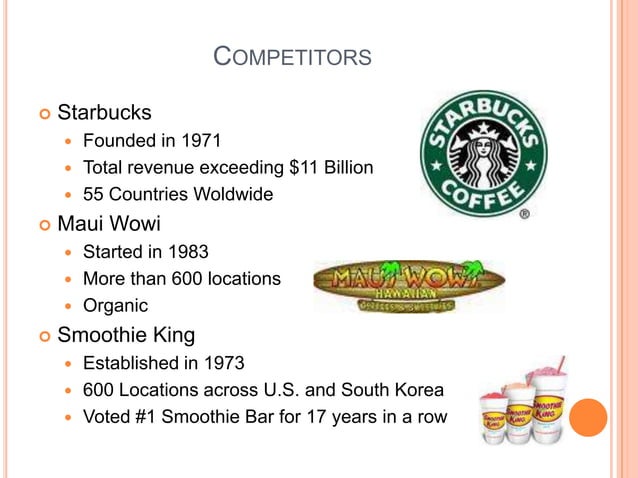 A Strategic Analysis of Jamba Juice Using Mathematical Models | PPT