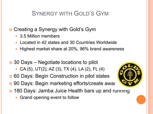 A Strategic Analysis of Jamba Juice Using Mathematical Models | PPT