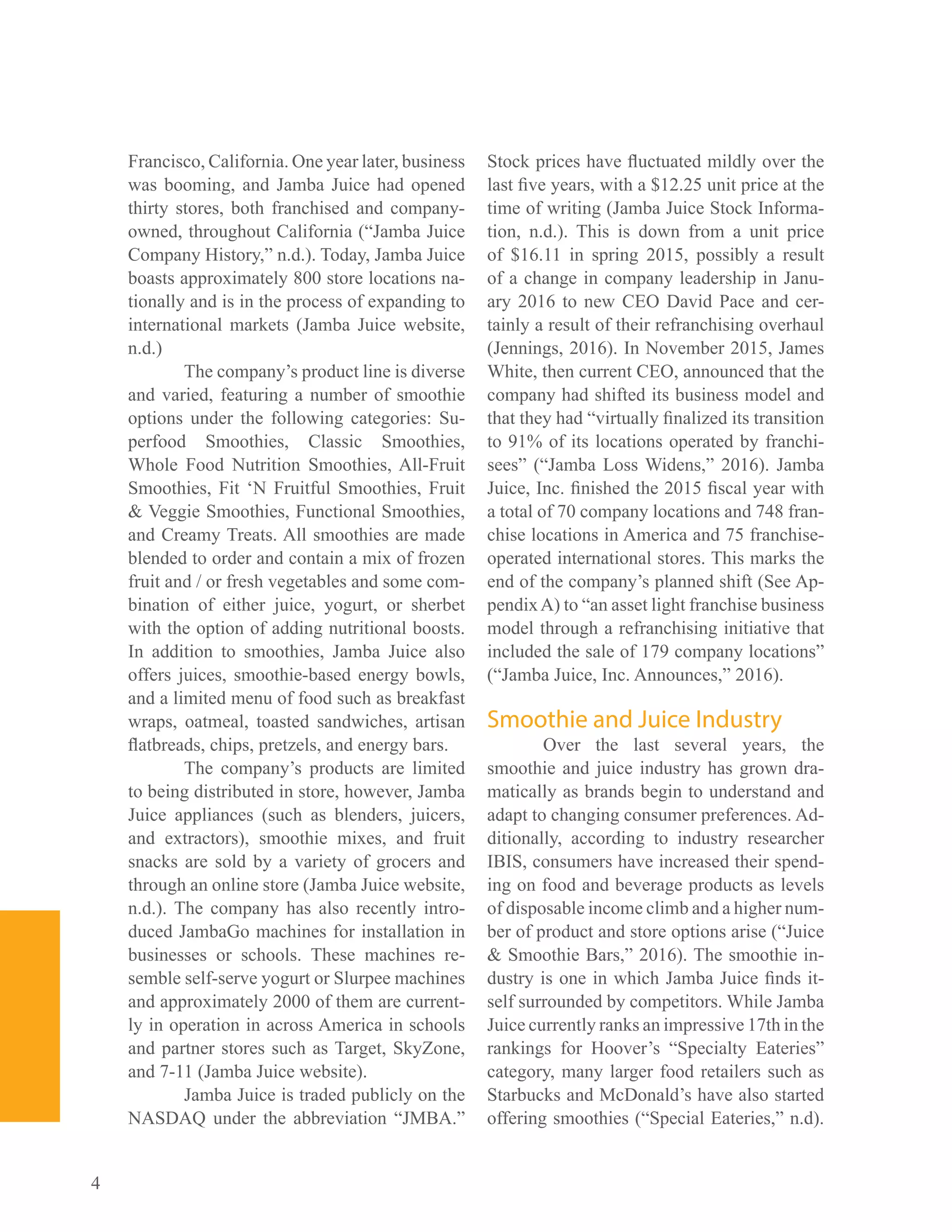 Jamba Juice Marketing Plan - Graduate Project | PDF
