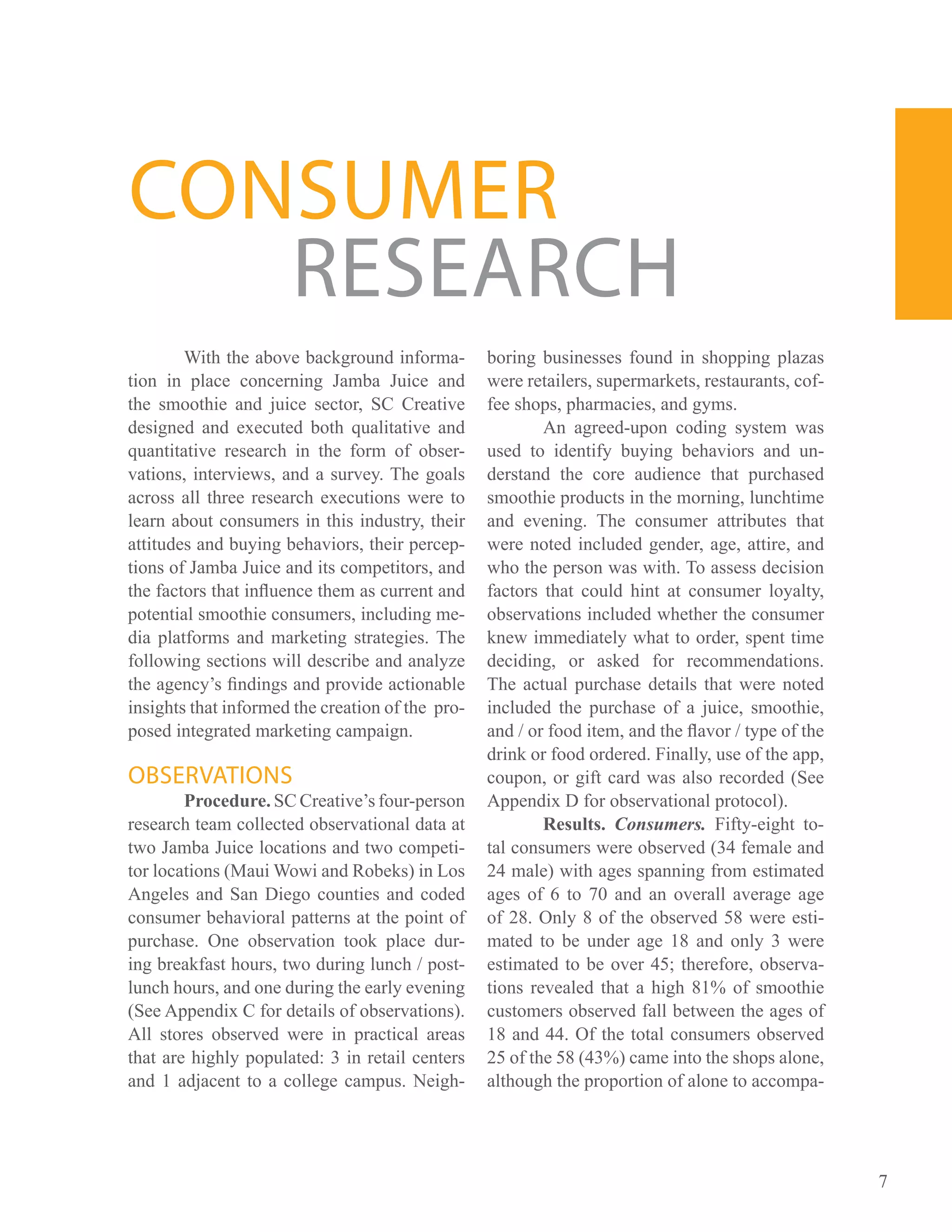Jamba Juice Marketing Plan - Graduate Project | PDF