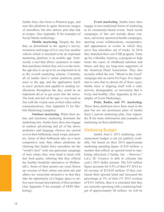 Jamba Juice Marketing Plan - Graduate Project | PDF