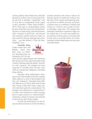 Jamba Juice Marketing Plan - Graduate Project | PDF