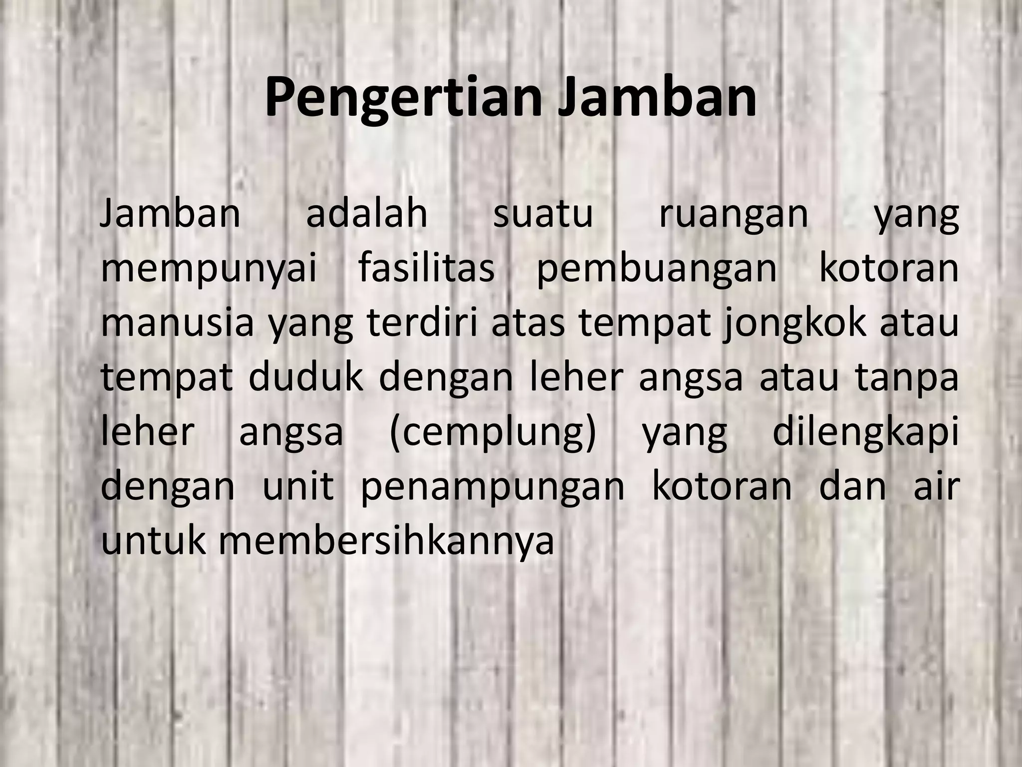 jamban sehat sebuah pengantar | PPTX
