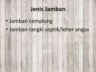 jamban sehat sebuah pengantar | PPTX