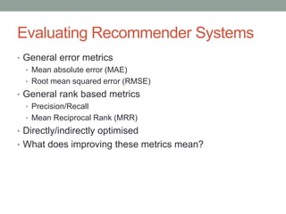 Beyond Accuracy: Goal-Driven Recommender Systems Design | PPT